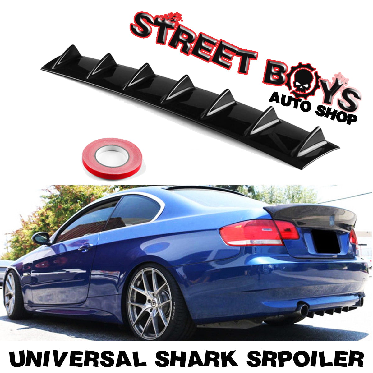 UNIVERSAL SPOILER ΔΙΑΧΥΤΗΣ ΠΙΣΩ ΠΡΟΦΥΛΑΚΤΗΡΑ (7 FINS) - STREET BOYS ...
