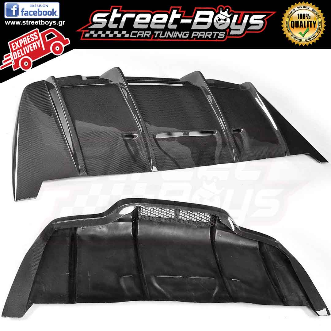 SPOILER [CARBON] ΔΙΑΧΥΤΗΣ ΠΙΣΩ ΠΡΟΦΥΛΑΚΤΗΡΑ MERCEDES BENZ W205 C63 ...