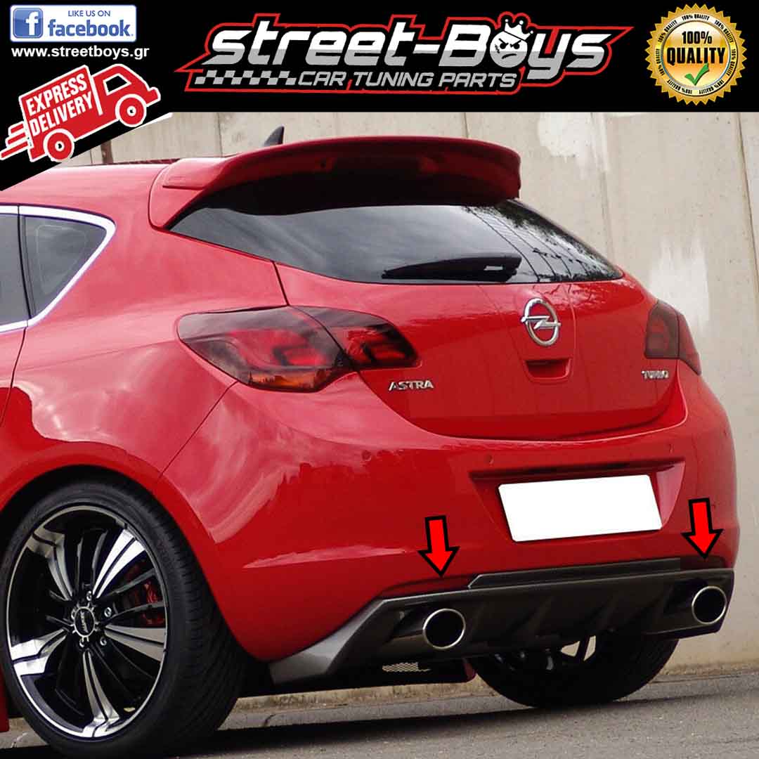 SPOILER ΔΙΑΧΥΤΗΣ ΠΙΣΩ ΠΡΟΦΥΛΑΚΤΗΡΑ OPEL ASTRA J [5Θ] (2009-2012 ...