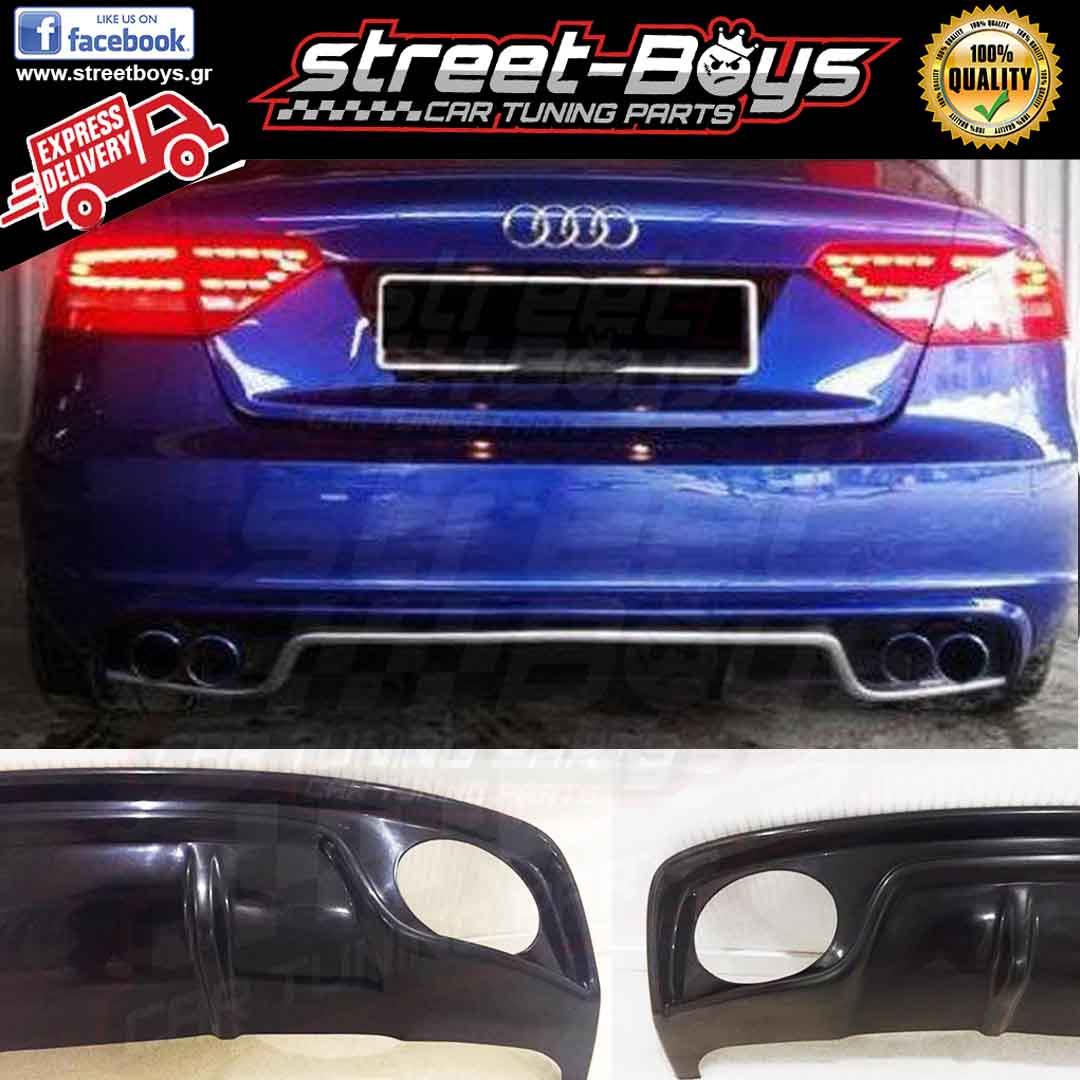 SPOILER [RS4 TYPE] ΔΙΑΧΥΤΗΣ ΠΙΣΩ ΠΡΟΦΥΛΑΚΤΗΡΑ A4 B8.5 FACELIFT (S-Line ...