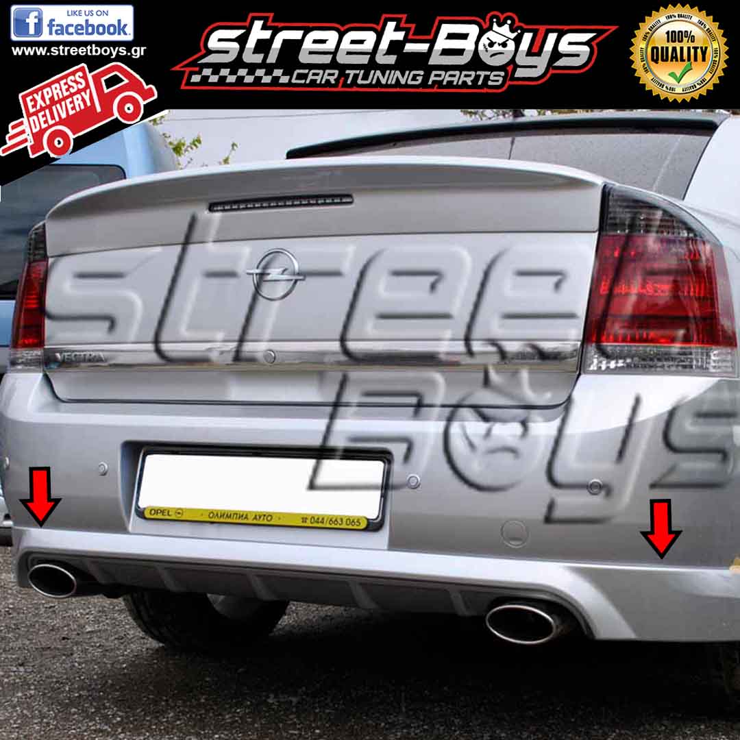 SPOILER [OPC TYPE] ΠΙΣΩ ΠΡΟΦΥΛΑΚΤΗΡΑ OPEL VECTRA C - STREET BOYS - CAR ...