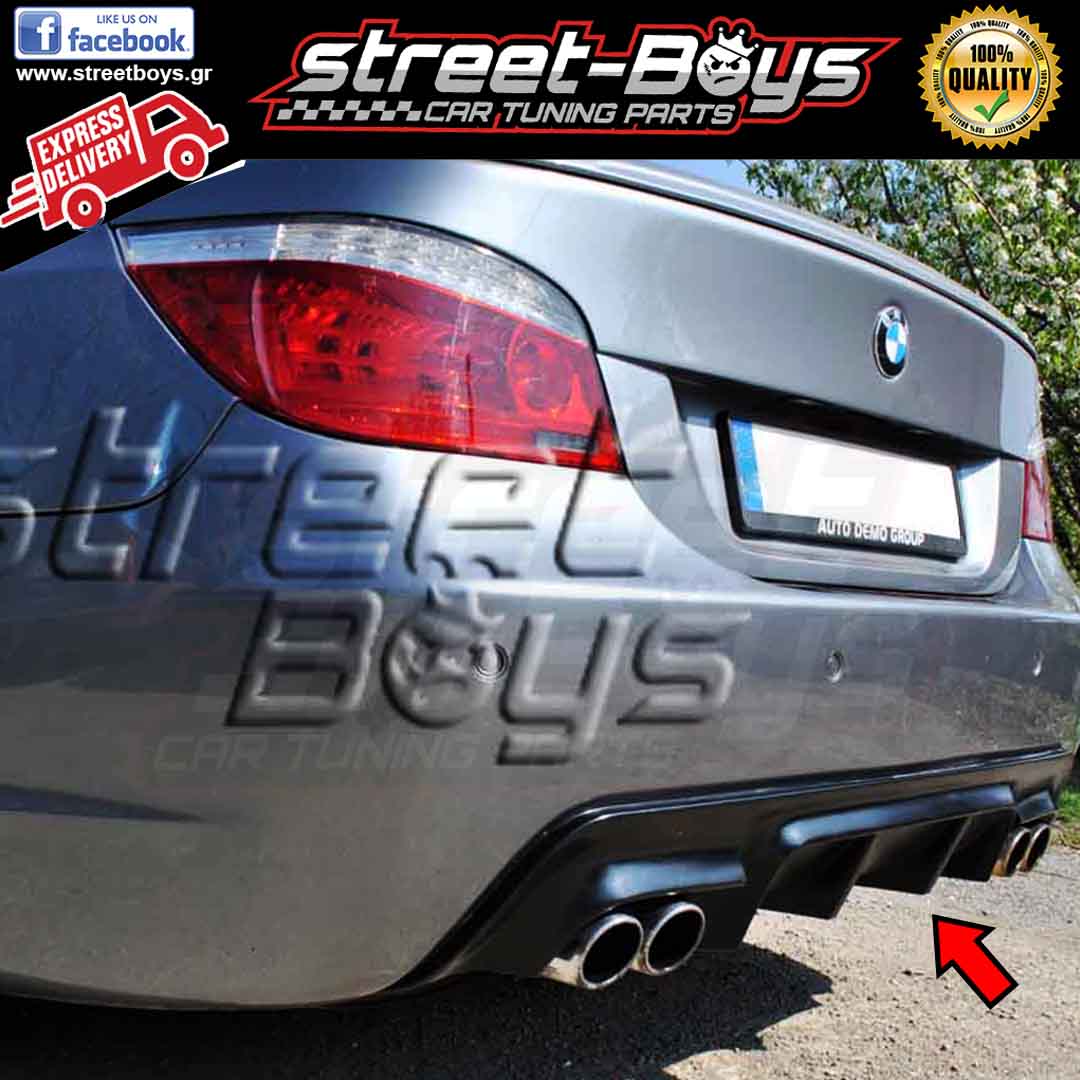 SPOILER ΔΙΑΧΥΤΗΣ ΠΙΣΩ ΠΡΟΦΥΛΑΚΤΗΡΑ BMW E60 (M-TECH) - STREET BOYS - CAR ...