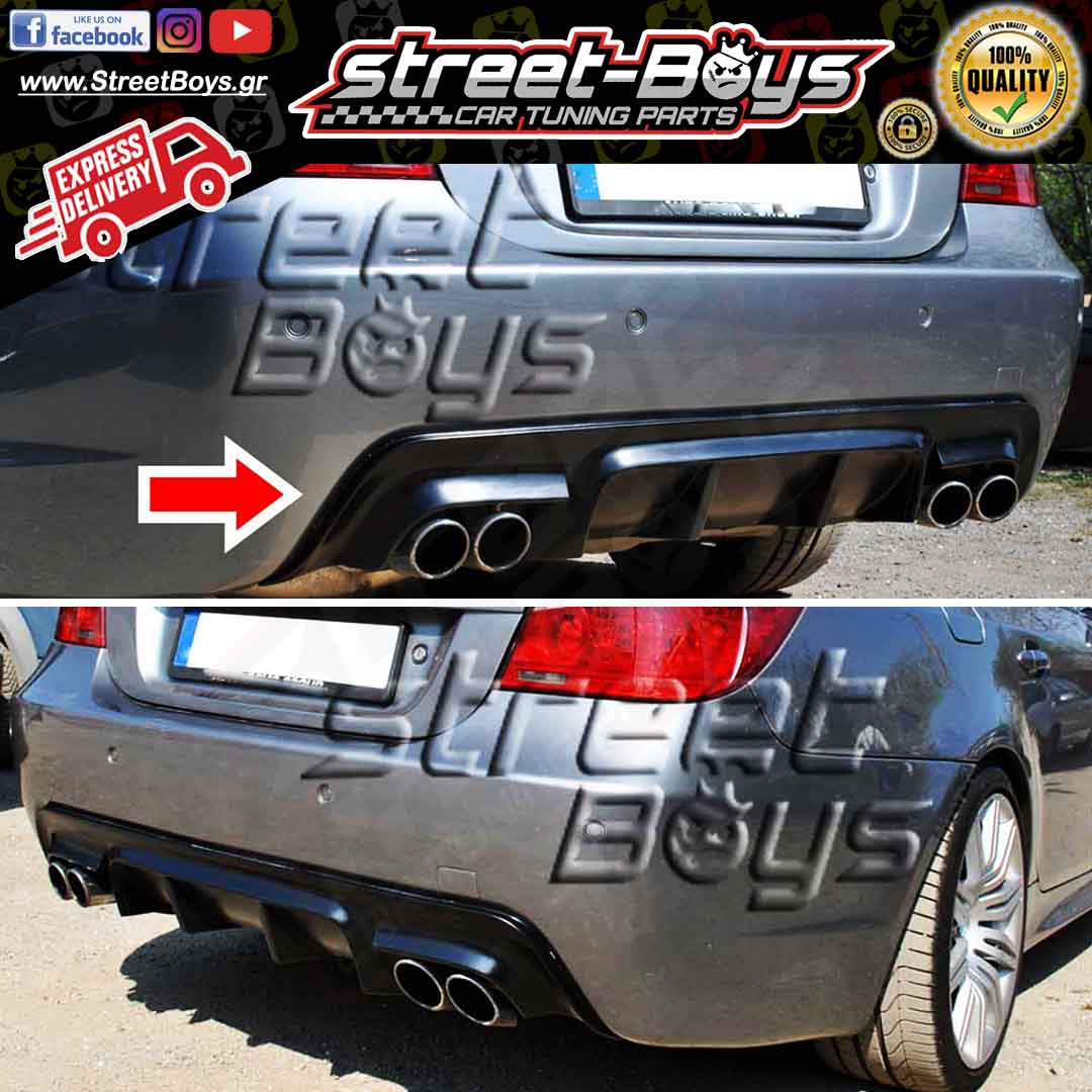 SPOILER ΔΙΑΧΥΤΗΣ ΠΙΣΩ ΠΡΟΦΥΛΑΚΤΗΡΑ BMW E60 M-TECH M-PACK - STREET BOYS ...
