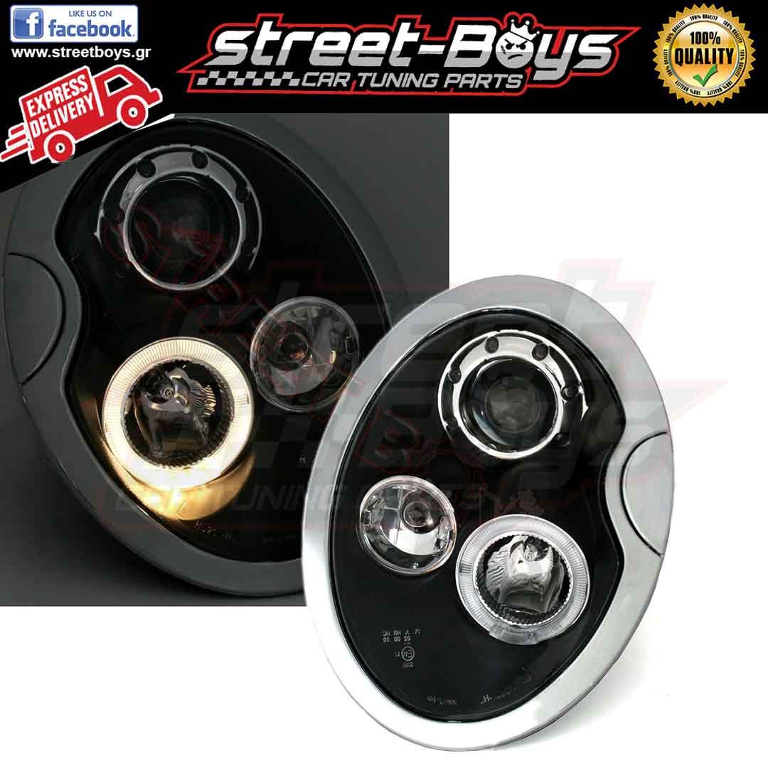 ΦΑΝΑΡΙΑ ΕΜΠΡΟΣ [ANGEL EYES] MINI COOPER R50/R52/R53 (2001-2004 ...