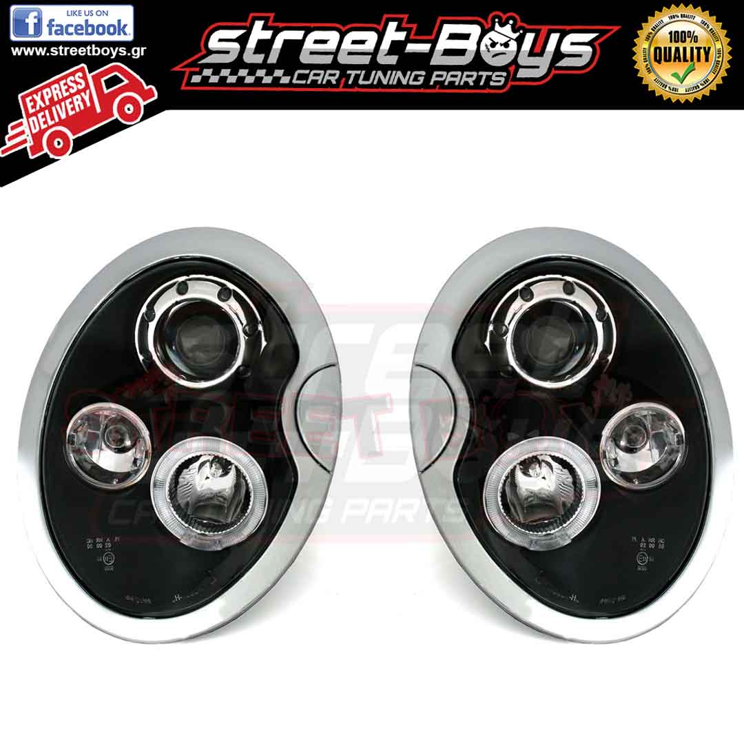 ΦΑΝΑΡΙΑ ΕΜΠΡΟΣ [ANGEL EYES] MINI COOPER R50/R52/R53 (2001-2004 ...
