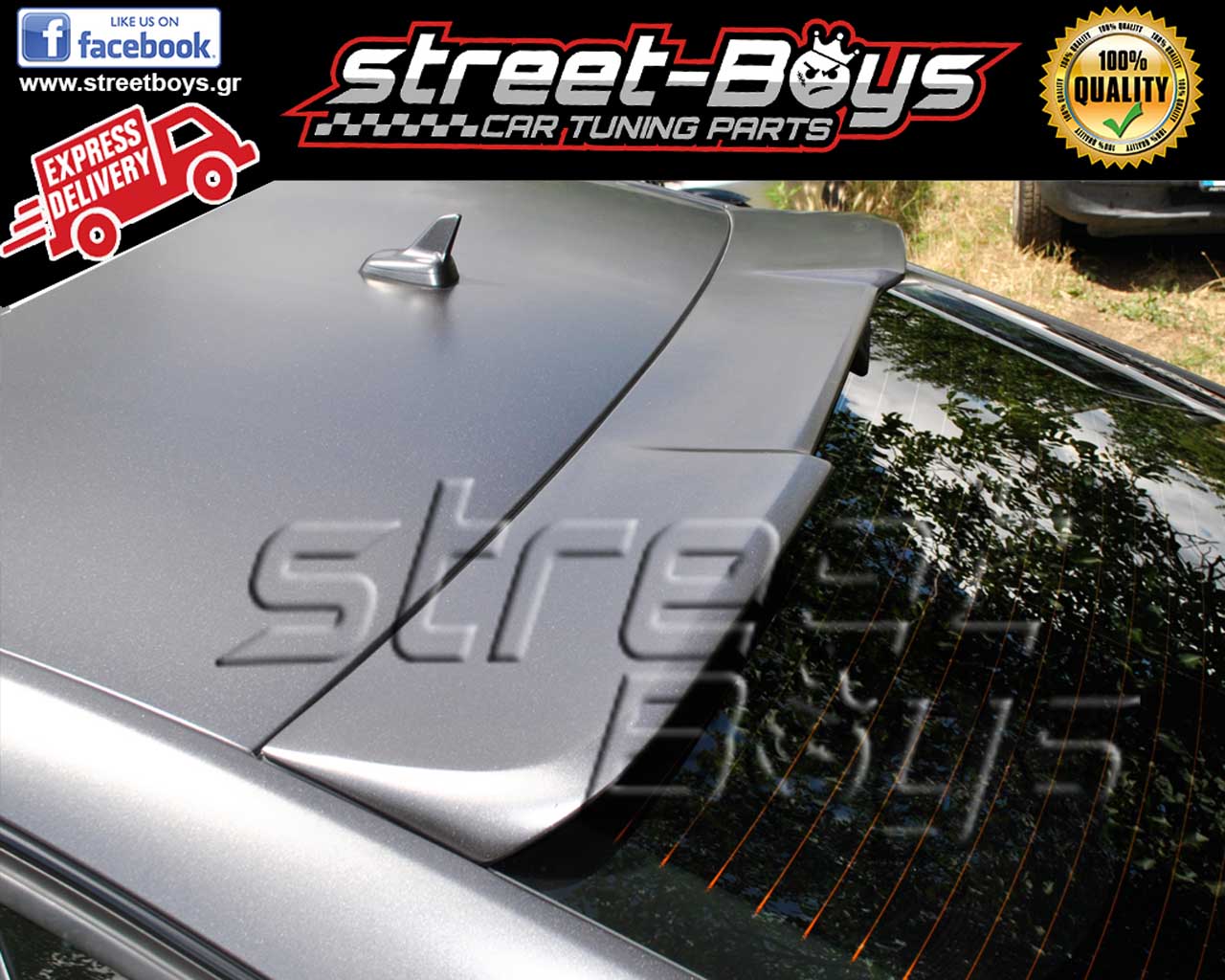 ΑΕΡΟΤΟΜΗ [RS TYPE] SPOILER ΟΡΟΦΗΣ AUDI A6 C6 - STREET BOYS - CAR TUNING ...