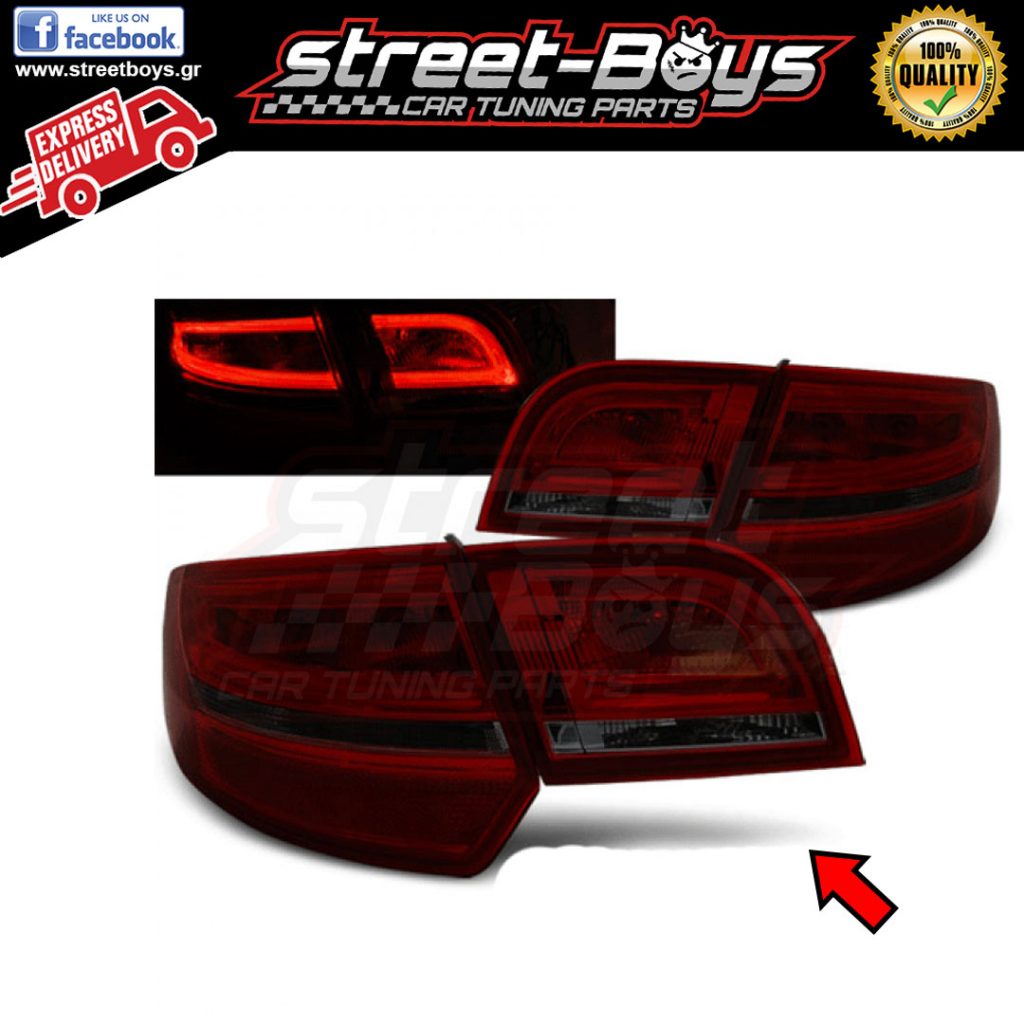 ΦΑΝΑΡΙΑ ΠΙΣΩ *LED* RED SMOKE AUDI A3 8P SPORTBACK (2004-2008) [V2.2 ...