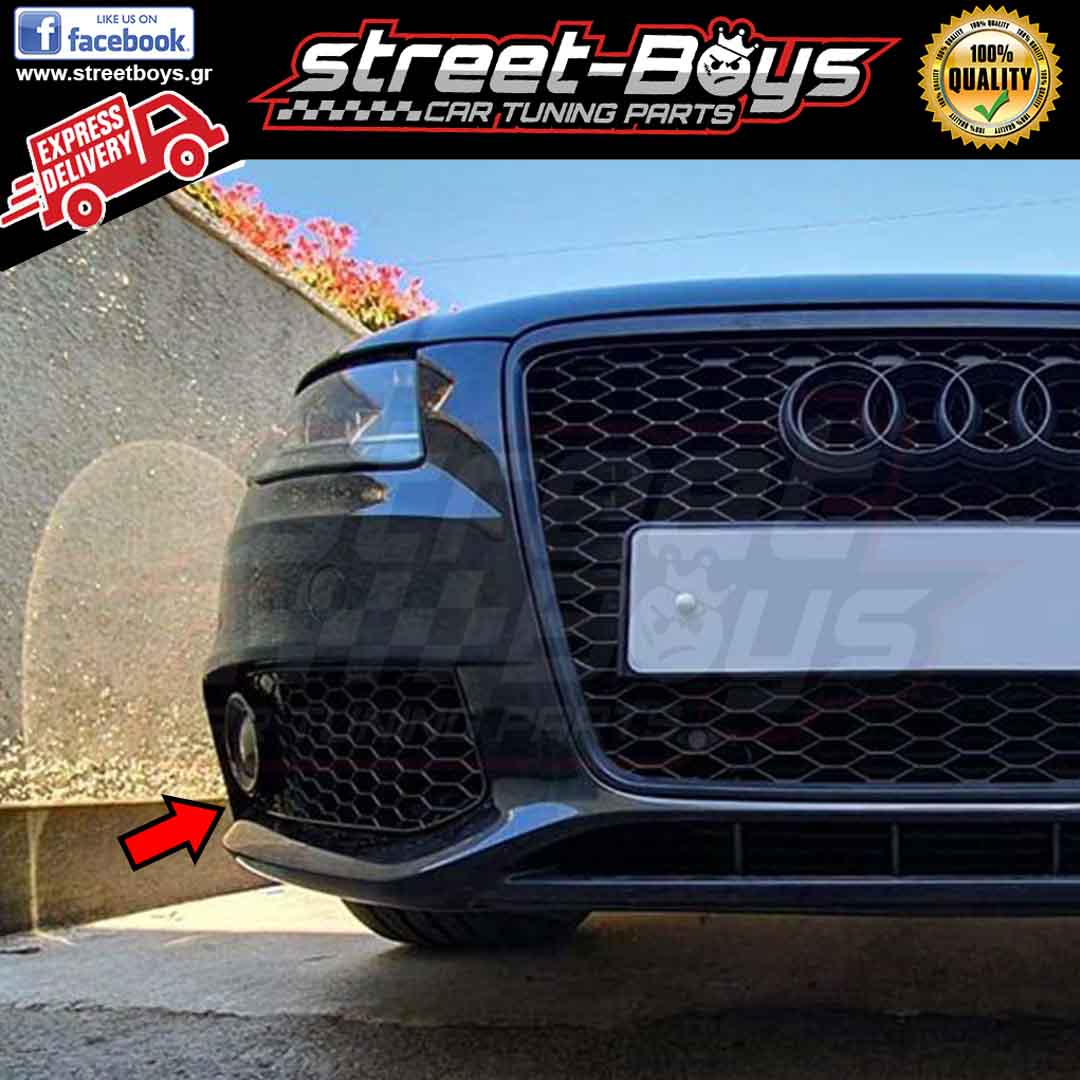 ΜΑΣΚΕΣ ΠΡΟΒΟΛΕΩΝ ΟΜΙΧΛΗΣ [RS4 TYPE] ΓΡΙΛΙΕΣ ΜΠΡΟΣΤΑ ΠΡΟΦΥΛΑΚΤΗΡΑ AUDI ...