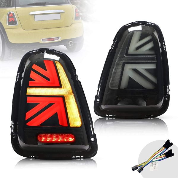 ΠΙΣΩ ΦΑΝΑΡΙΑ UK BLACK DYNAMIC LED MINI COOPER R55 R56 R57 R58 R59 (2007 ...