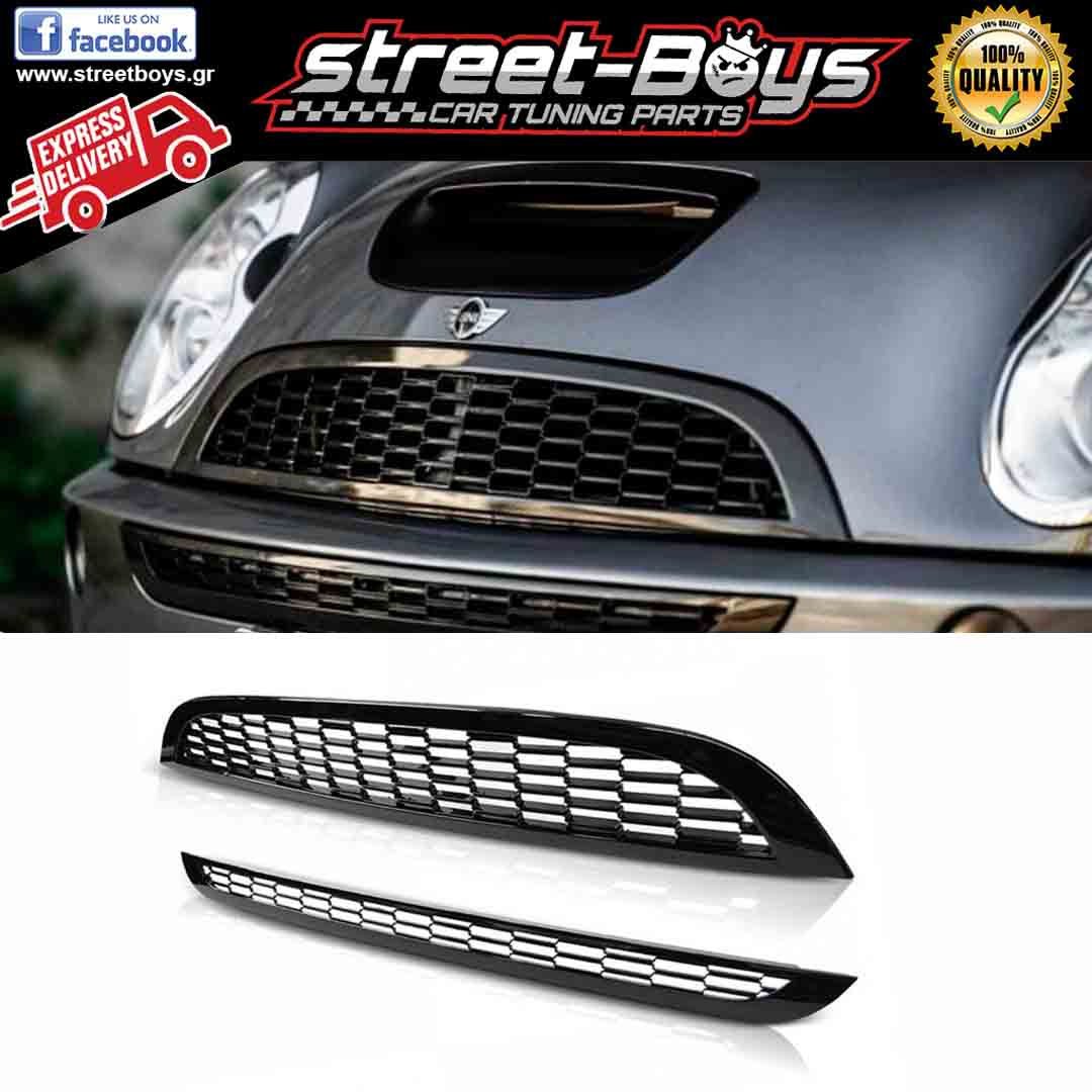 ΜΑΣΚΑ *BLACK GLOSS* ΓΡΙΛΙΑ MINI COOPER R50/R53 (2001-2006) - STREET ...