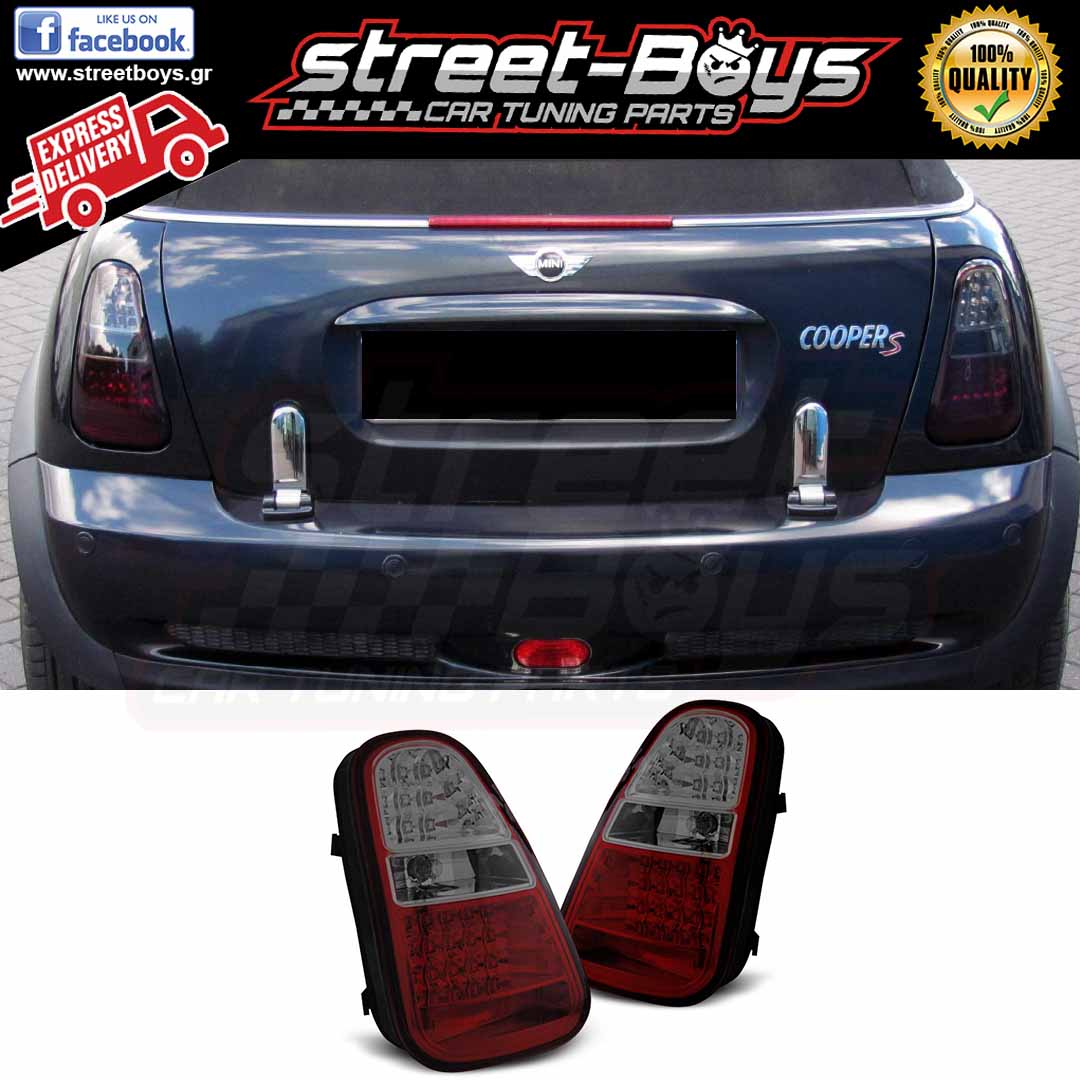 ΦΑΝΑΡΙΑ ΠΙΣΩ [LED SMOKE] MINI COOPER R50/R52/R53 (2004-2006) - STREET ...