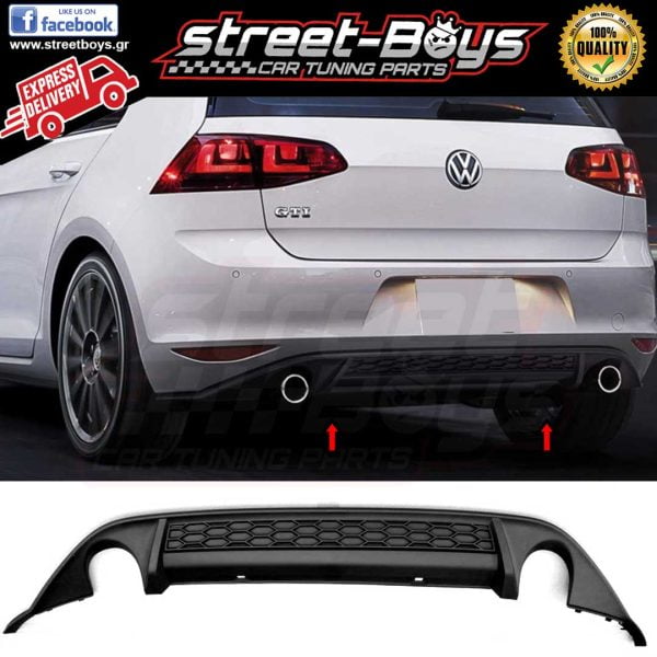 SPOILER [GTi TYPE] ΔΙΑΧΥΤΗΣ ΠΙΣΩ ΠΡΟΦΥΛΑΚΤΗΡΑ VOLKSWAGEN GOLF 7 ...