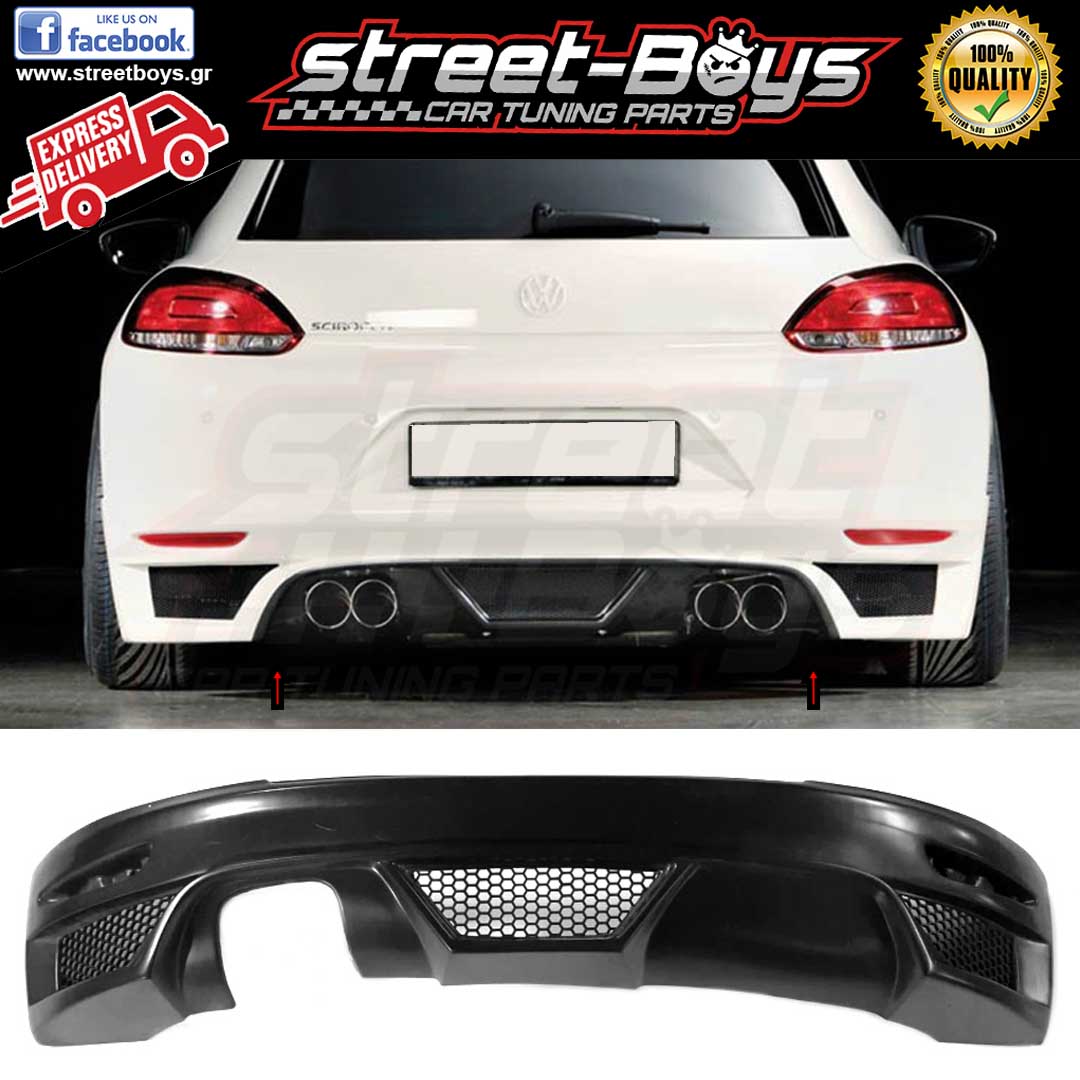 SPOILER ΠΙΣΩ ΠΡΟΦΥΛΑΚΤΗΡΑ VOLKSWAGEN SCIROCCO - STREET BOYS - CAR ...