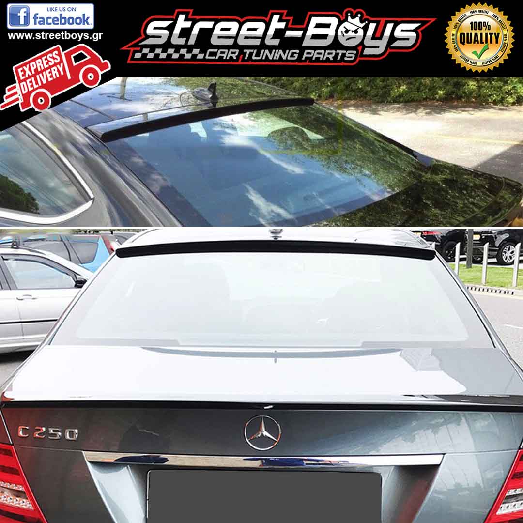 ΑΕΡΟΤΟΜΗ ΠΙΣΩ ΠΑΡΜΠΡΙΖ [AMG TYPE] SPOILER ΟΡΟΦΗΣ MERCEDES BENZ C204 ...