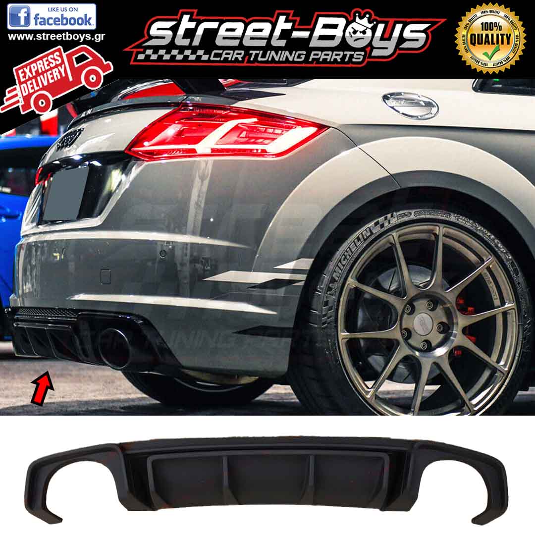 SPOILER ΔΙΑΧΥΤΗΣ [TT-RS TYPE] ΠΙΣΩ ΠΡΟΦΥΛΑΚΤΗΡΑ AUDI TT 8S S-LINE ...