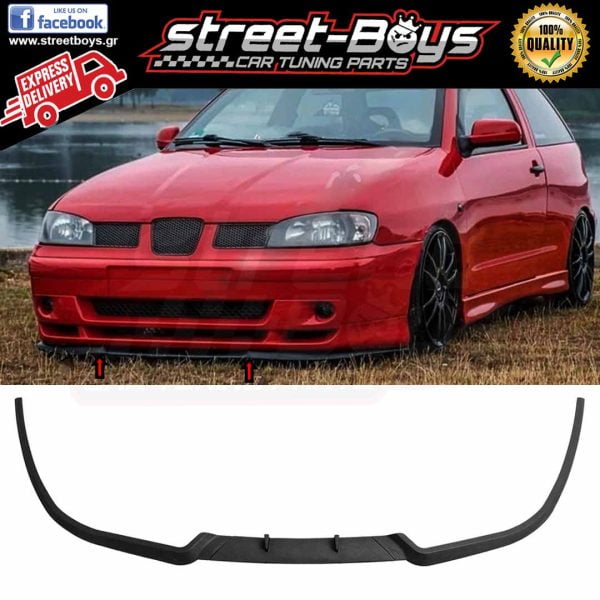 LIP SPOILER [CUPRA TYPE] UNIVERSAL EXTENSION ΕΜΠΡΟΣ ΠΡΟΦΥΛΑΚΤΗΡΑ SEAT IBIZA 6K2 (1999-2002 ...