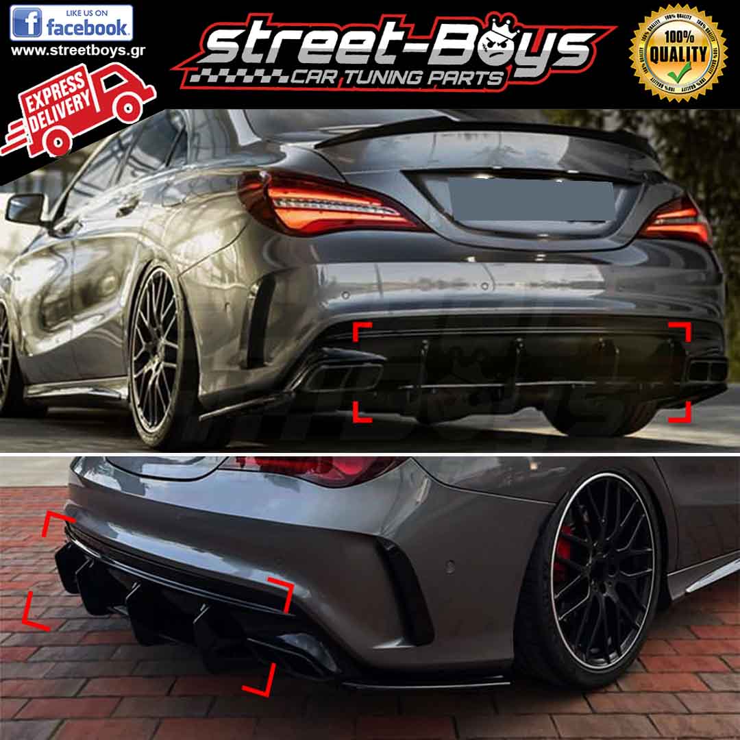 SPOILER ΔΙΑΧΥΤΗΣ ΠΙΣΩ ΠΡΟΦΥΛΑΚΤΗΡΑ MERCEDES BENZ CLA W117 AMG (2013 ...