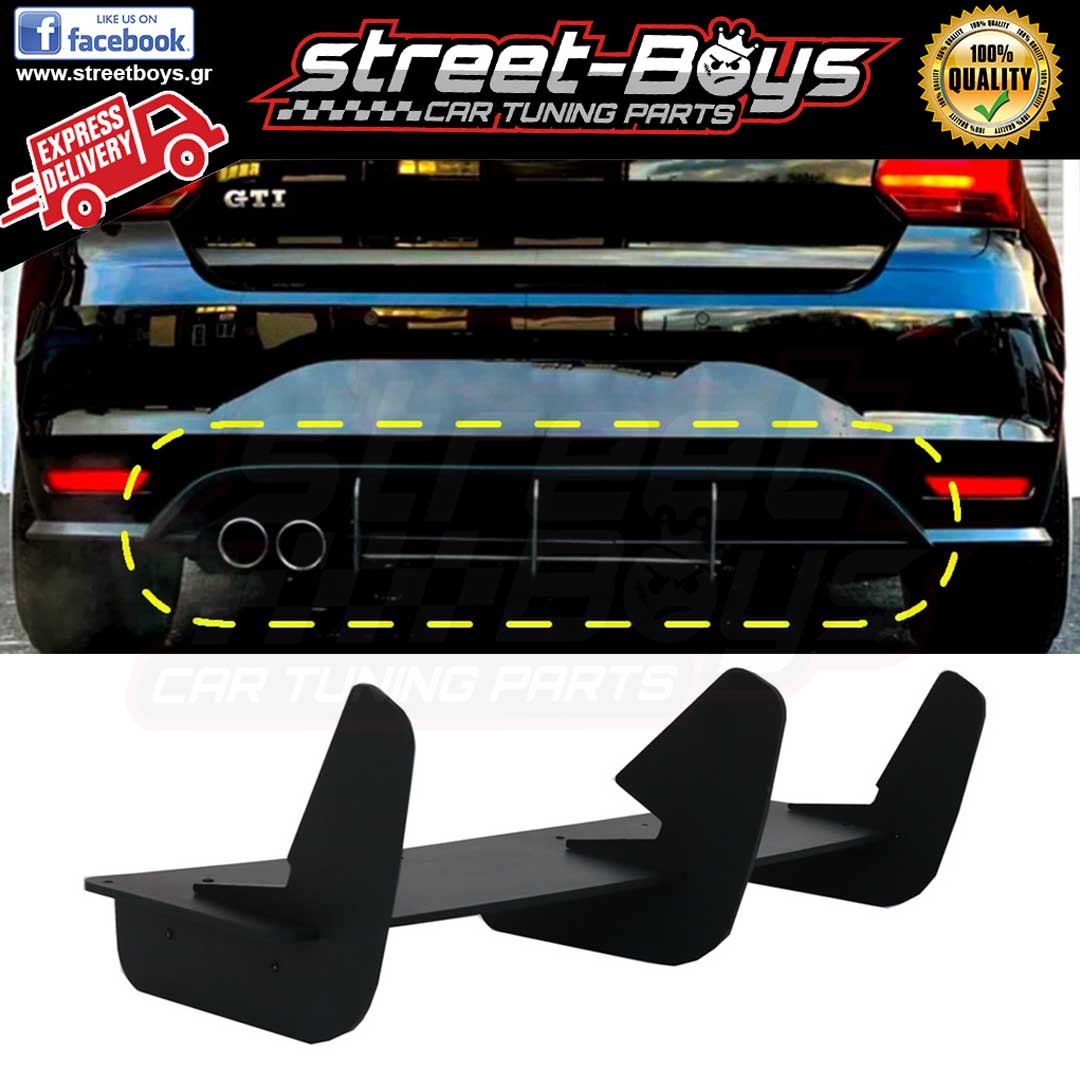 SPOILER ΔΙΑΧΥΤΗΣ ΠΙΣΩ ΠΡΟΦΥΛΑΚΤΗΡΑ VW POLO 6R Gti - STREET BOYS - CAR ...