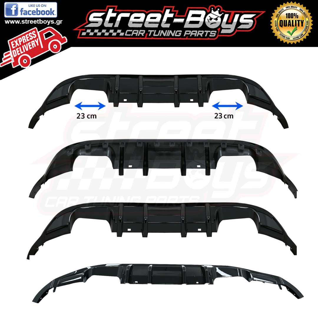 SPOILER [R TYPE] ΔΙΑΧΥΤΗΣ ΠΙΣΩ ΠΡΟΦΥΛΑΚΤΗΡΑ VW GOLF 7.5 STANDARD (2017 ...