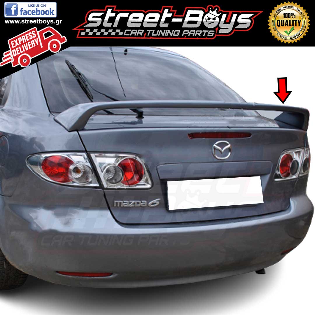 ΑΕΡΟΤΟΜΗ SPOILER ΠΟΡΤ ΜΠΑΓΚΑΖ MAZDA 6 - STREET BOYS - CAR TUNING SHOP