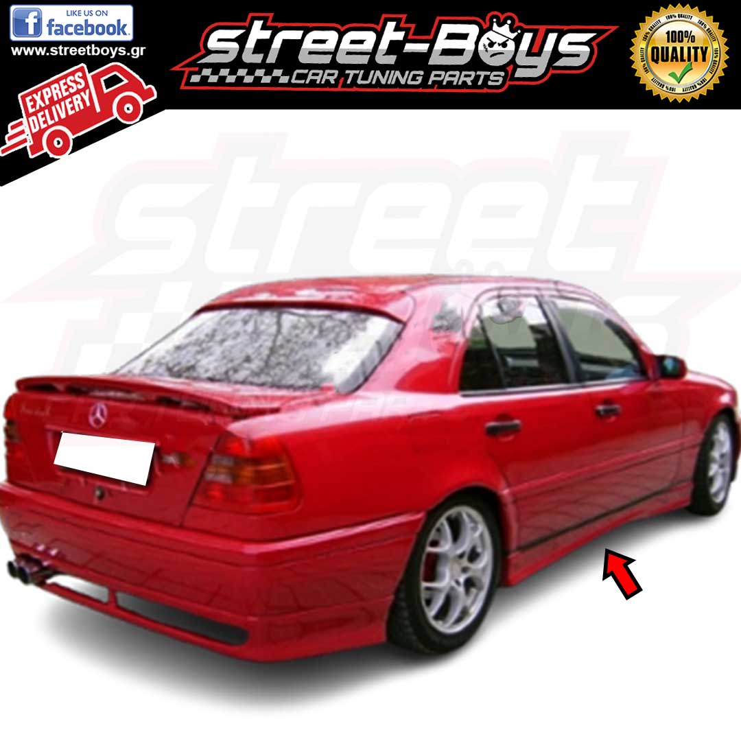 ΜΑΡΣΠΙΕ SET ΠΛΑΪΝΑ SPOILER MERCEDEZ BENZ W202 - STREET BOYS - CAR ...
