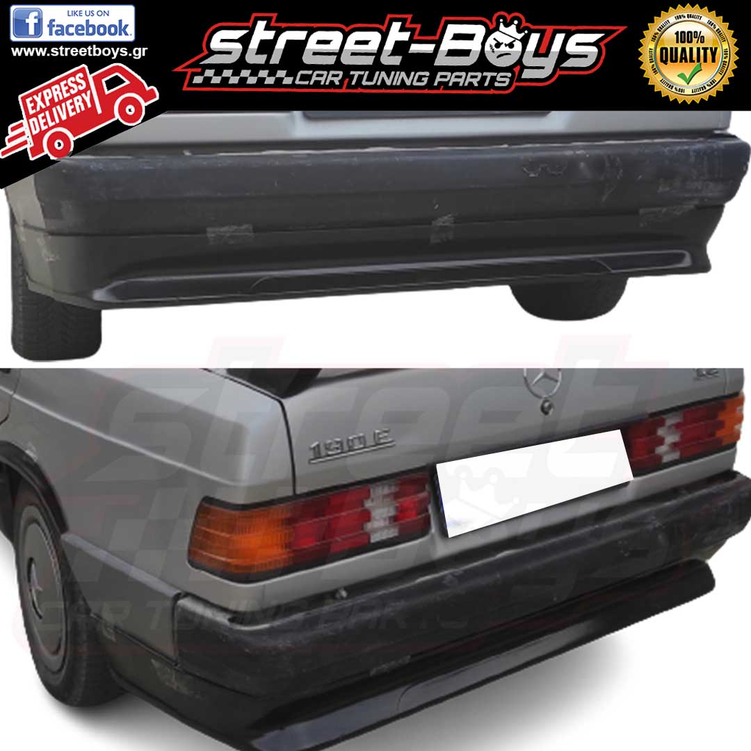 SPOILER ΠΙΣΩ ΠΡΟΦΥΛΑΚΤΗΡΑ MERCEDEZ BENZ 190 W201 - STREET BOYS - CAR ...