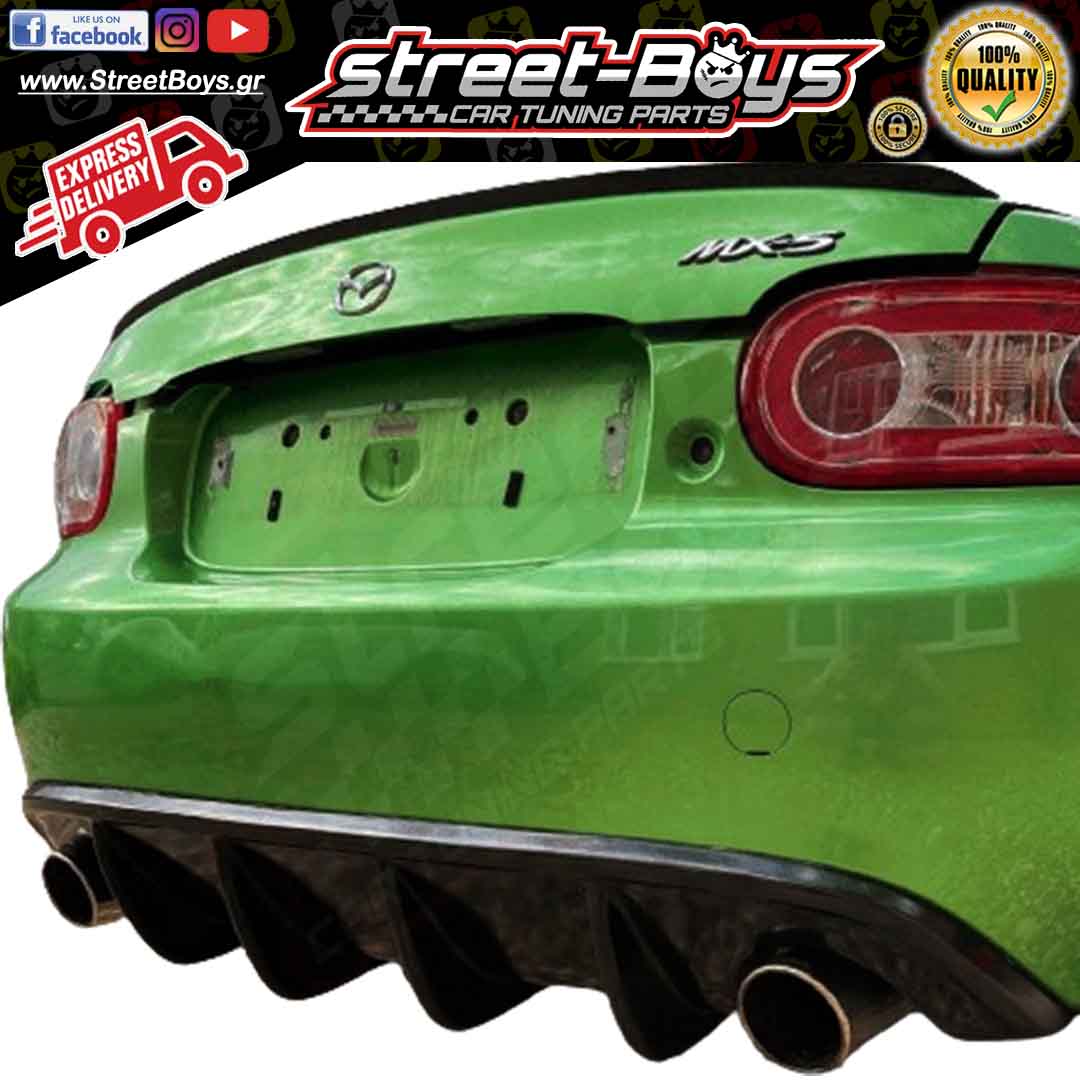 SPOILER ΔΙΑΧΥΤΗΣ ΠΙΣΩ ΠΡΟΦΥΛΑΚΤΗΡΑ MAZDA MX5 NC (2005-2015) - STREET ...