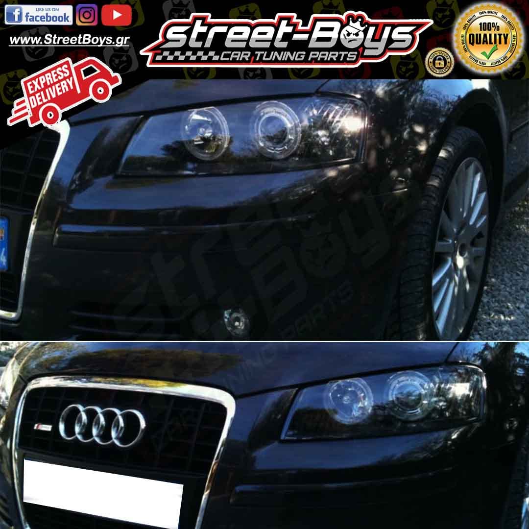 ΦΑΝΑΡΙΑ ΕΜΠΡΟΣ ΜΑΥΡΑ ANGEL EYES AUDI A3 8P (2003-2008) - STREET BOYS ...