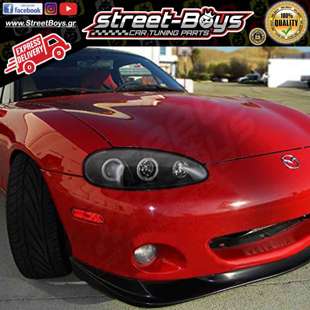 ΜΠΡΟΣΤΑ ΦΑΝΑΡΙΑ ΜΑΥΡΑ ANGEL EYES MAZDA MX5 NB (2001-2005) - STREET BOYS ...