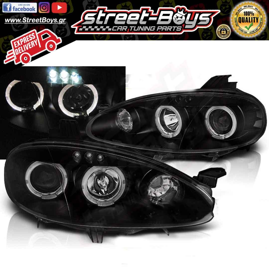 ΜΠΡΟΣΤΑ ΦΑΝΑΡΙΑ ΜΑΥΡΑ ANGEL EYES MAZDA MX5 NB (2001-2005) - STREET BOYS ...