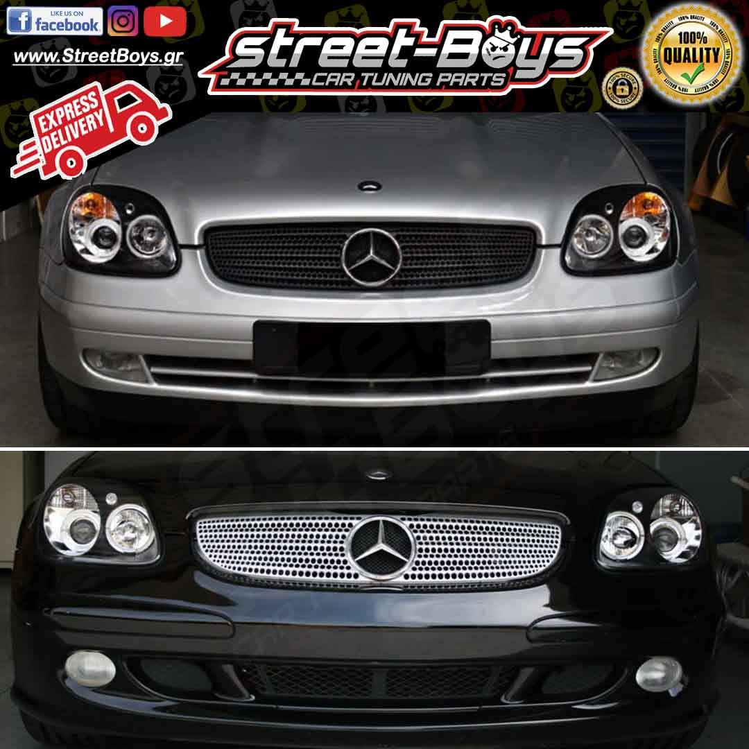 ΜΠΡΟΣΤΑ ΦΑΝΑΡΙΑ ΜΑΥΡΑ ANGEL EYES MERCEDES BENZ SLK R170 (1996-2004 ...