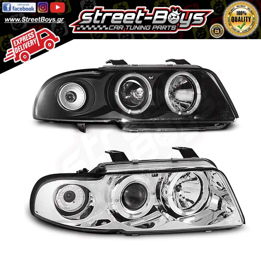 ΜΠΡΟΣΤΑ ΦΑΝΑΡΙΑ ANGEL EYES AUDI A4 B5 (1994-1998) - STREET BOYS - CAR ...