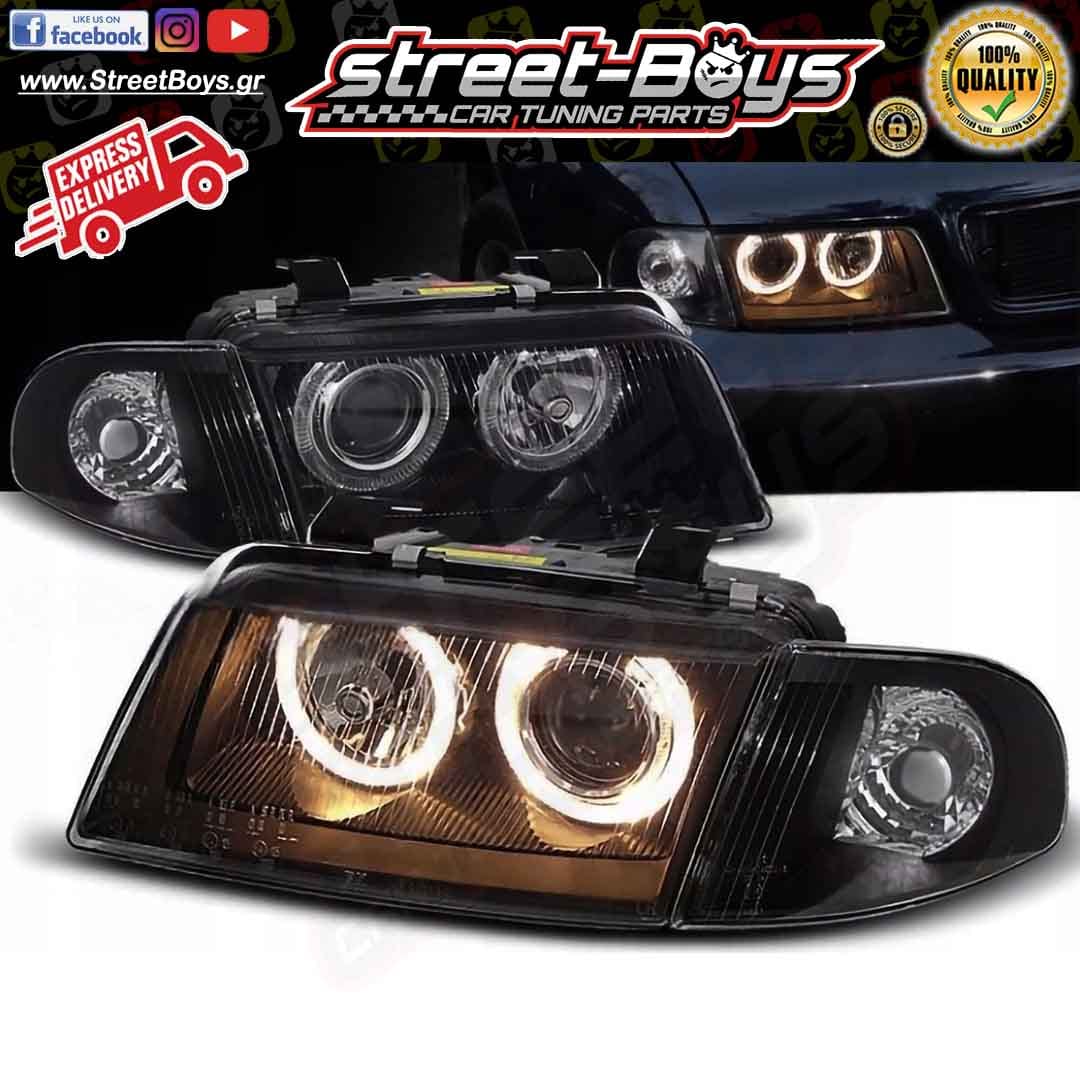 ΜΠΡΟΣΤΑ ΦΑΝΑΡΙΑ ANGEL EYES AUDI A4 B5 (1994-1998) - STREET BOYS - CAR ...