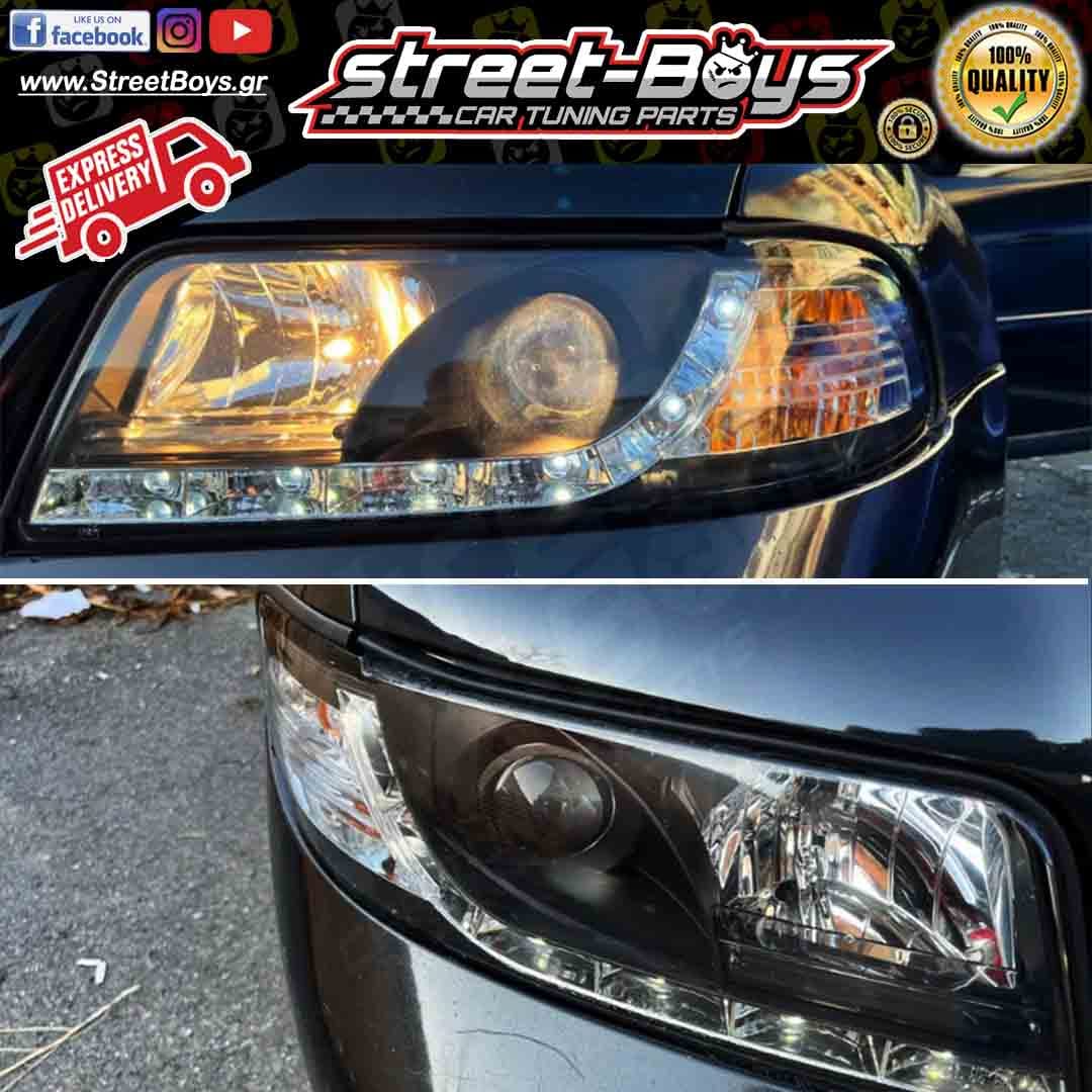 ΜΠΡΟΣΤΑ ΦΑΝΑΡΙΑ DAYLIGHT AUDI A4 B5 (1994-1998) - STREET BOYS - CAR ...