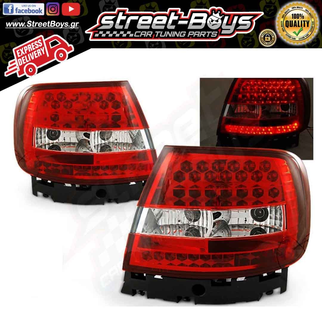 ΠΙΣΩ ΦΑΝΑΡΙΑ LED AUDI A4 B5 (1994-2000) - STREET BOYS - CAR TUNING SHOP