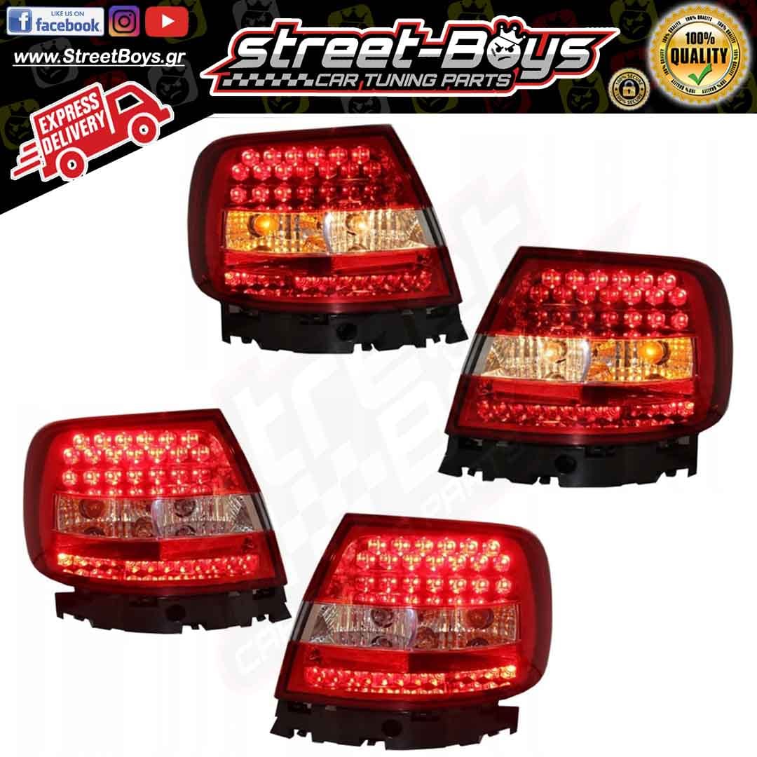 ΠΙΣΩ ΦΑΝΑΡΙΑ LED AUDI A4 B5 (1994-2000) - STREET BOYS - CAR TUNING SHOP