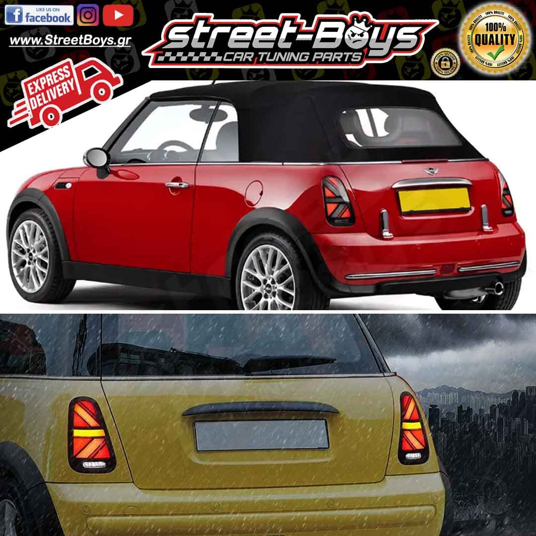 ΠΙΣΩ ΦΑΝΑΡΙΑ UK BLACK DYNAMIC LED MINI COOPER R50 R52 R53 (2001-2006 ...