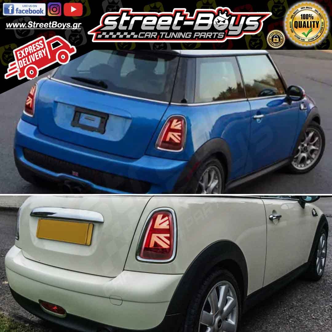 ΠΙΣΩ ΦΑΝΑΡΙΑ UK RED DYNAMIC LED MINI COOPER R55 R56 R57 R58 R59 (2007 ...