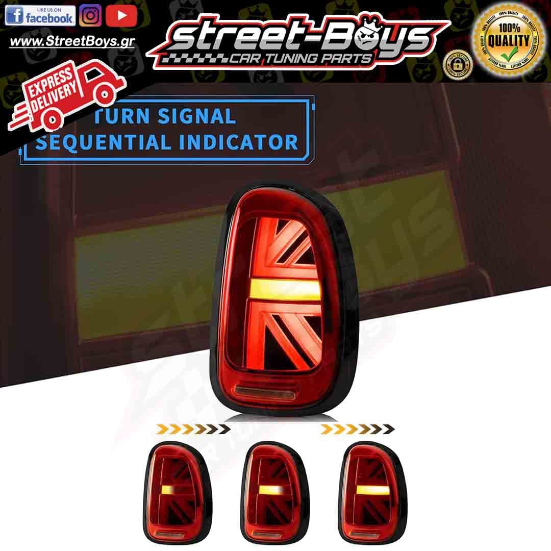 ΠΙΣΩ ΦΑΝΑΡΙΑ UK RED DYNAMIC LED MINI COUNTRYMAN R60 (2010-2016 ...
