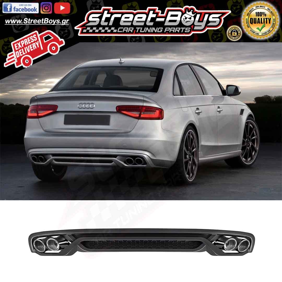 SPOILER ΔΙΑΧΥΤΗΣ ΠΙΣΩ ΠΡΟΦΥΛΑΚΤΗΡΑ ΜΕ ΜΠΟΥΚΕΣ AUDI A4 B8.5 STANDARD ...