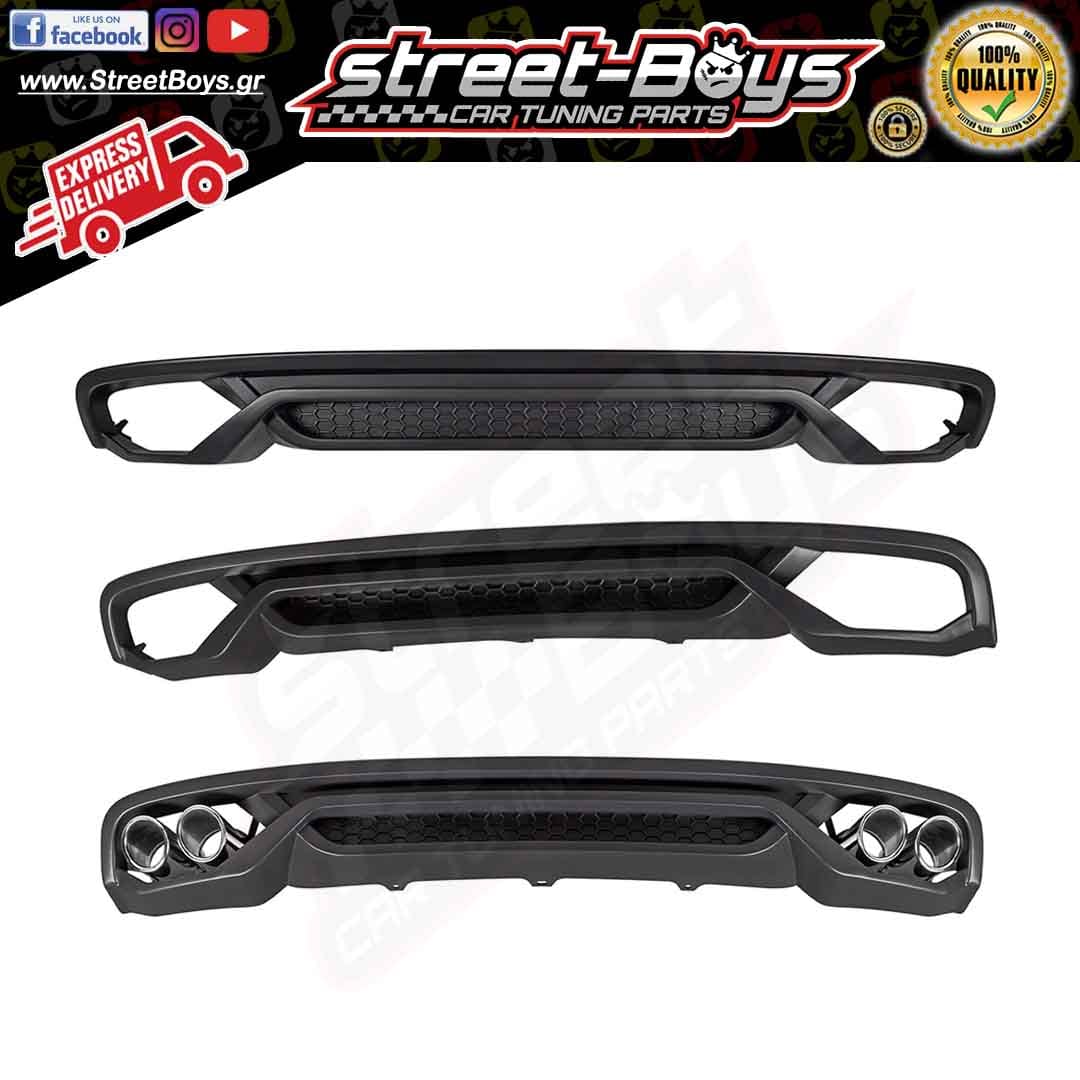 SPOILER ΔΙΑΧΥΤΗΣ ΠΙΣΩ ΠΡΟΦΥΛΑΚΤΗΡΑ ΜΕ ΜΠΟΥΚΕΣ AUDI A4 B8.5 STANDARD ...