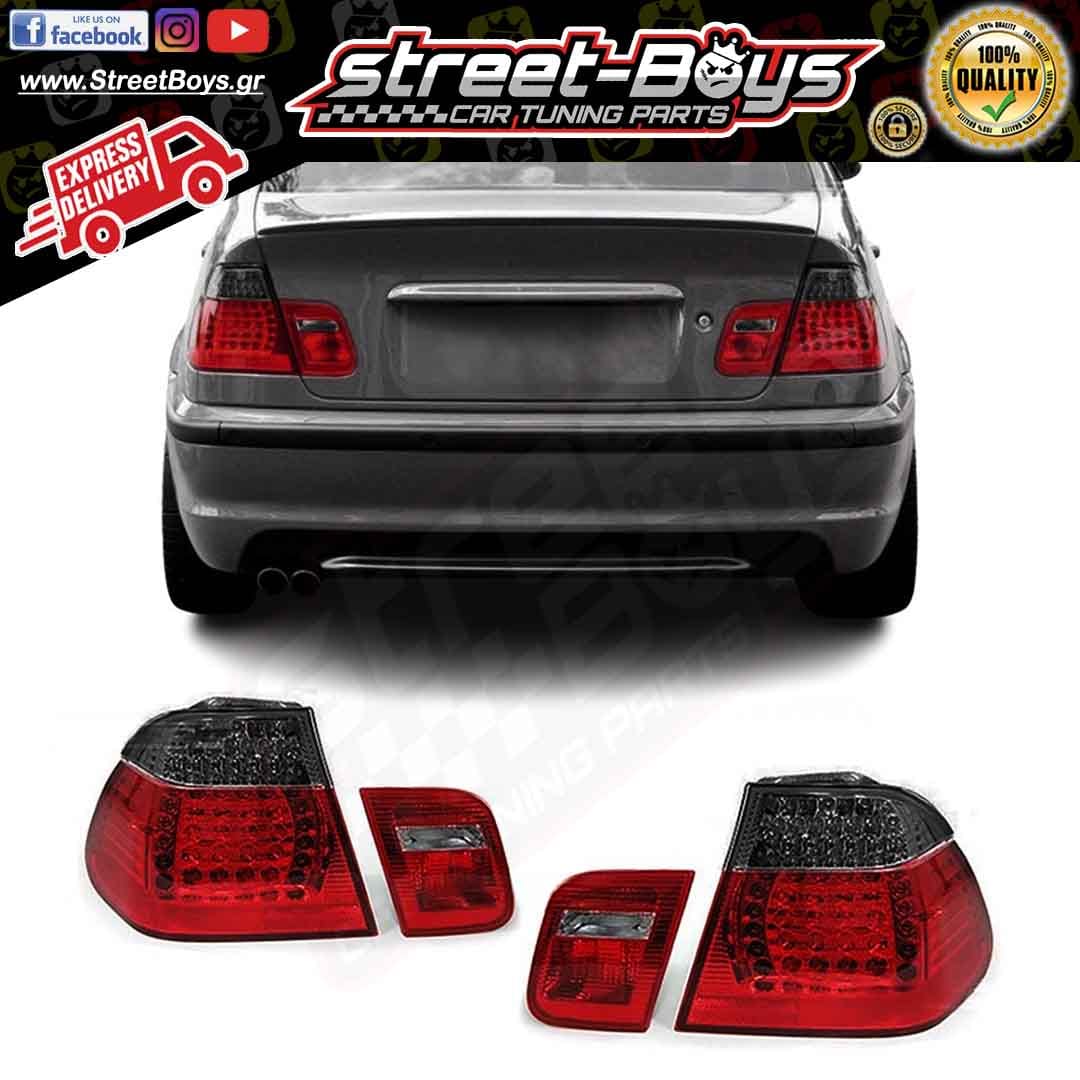 ΠΙΣΩ ΦΑΝΑΡΙΑ LED BMW E46 SEDAN (1998-2001) - STREET BOYS - CAR TUNING SHOP