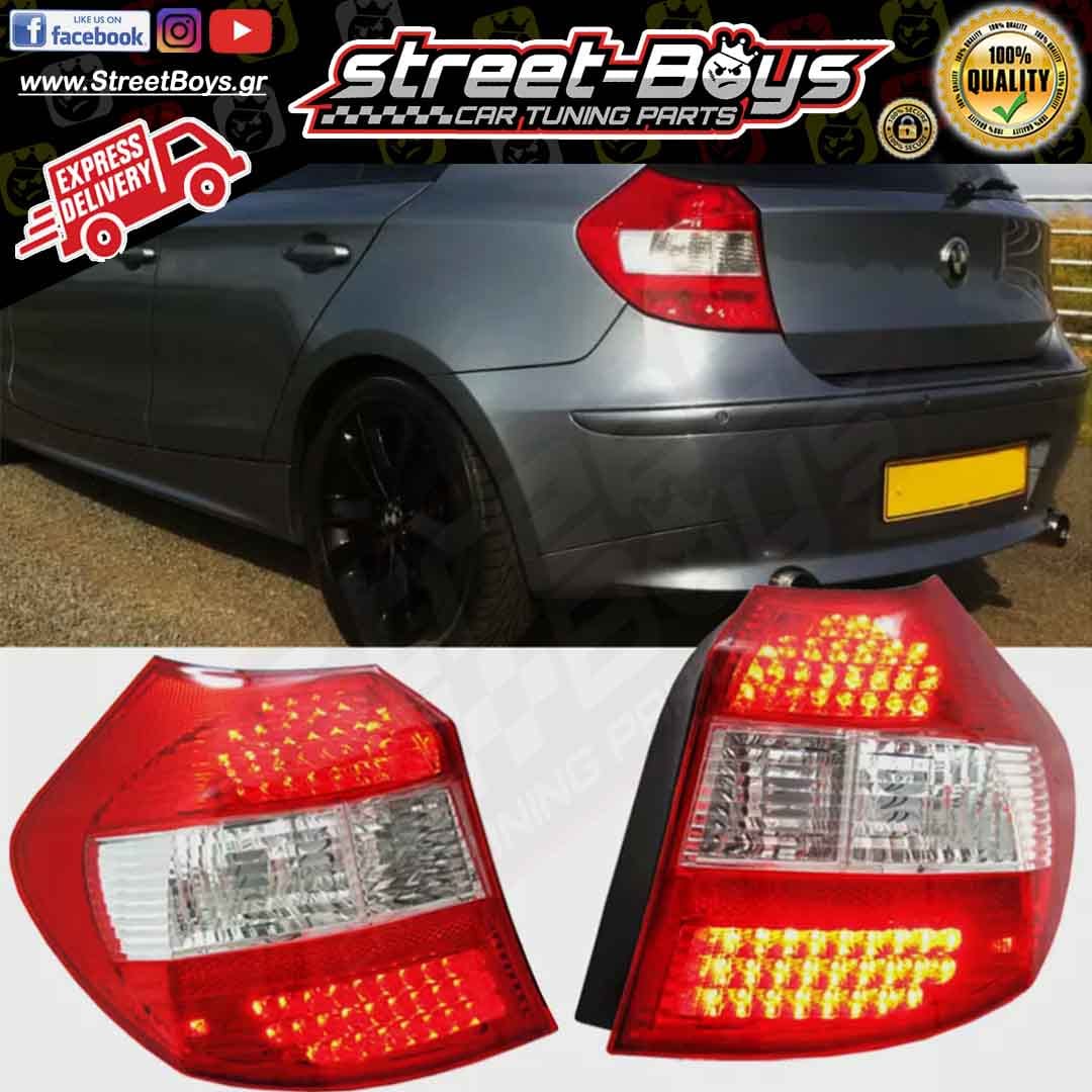 ΠΙΣΩ ΦΑΝΑΡΙΑ LED BMW E87 (2004-2007) - STREET BOYS - CAR TUNING SHOP