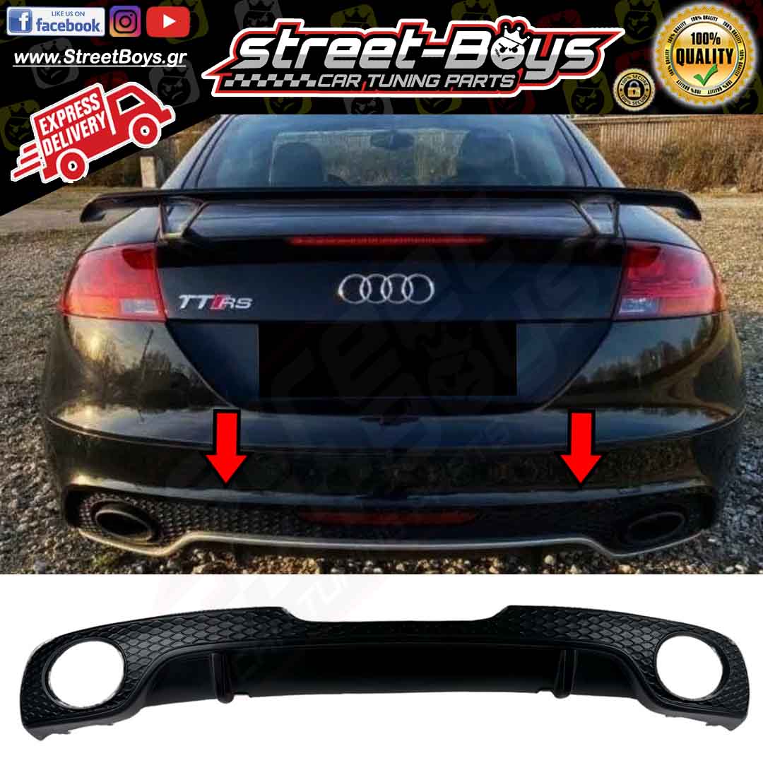SPOILER [TTRS TYPE] ΔΙΑΧΥΤΗΣ ΠΙΣΩ ΠΡΟΦΥΛΑΚΤΗΡΑ AUDI TTS 8J S-LINE ...