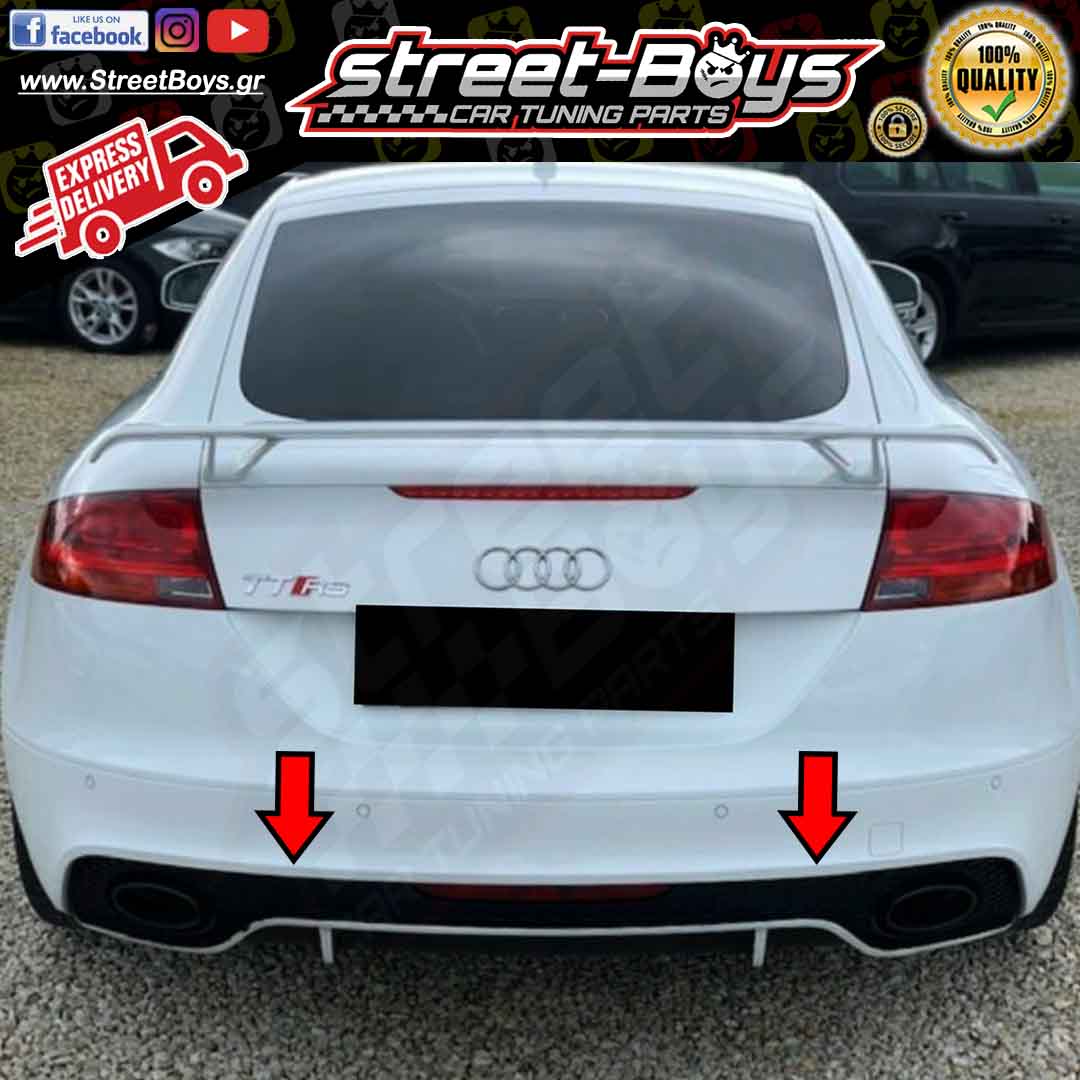 SPOILER [TTRS TYPE] ΔΙΑΧΥΤΗΣ ΠΙΣΩ ΠΡΟΦΥΛΑΚΤΗΡΑ AUDI TTS 8J S-LINE ...