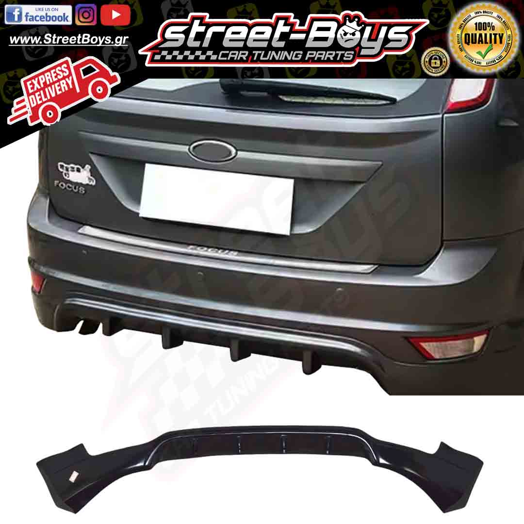 SPOILER ΔΙΑΧΥΤΗΣ ΠΙΣΩ ΠΡΟΦΥΛΑΚΤΗΡΑ FORD FOCUS MK2 FACELIFT (2008-2011 ...