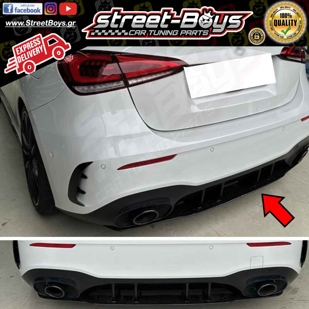 SPOILER [A35 TYPE] ΔΙΑΧΥΤΗΣ ΠΙΣΩ ΠΡΟΦΥΛΑΚΤΗΡΑ ΜΕ ΜΑΥΡΕΣ ΜΠΟΥΚΕΣ ...