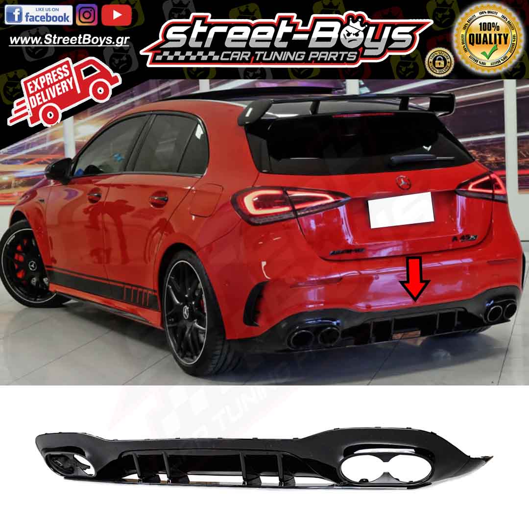 SPOILER [A45 TYPE] ΔΙΑΧΥΤΗΣ ΠΙΣΩ ΠΡΟΦΥΛΑΚΤΗΡΑ MERCEDES BENZ W177 AMG ...