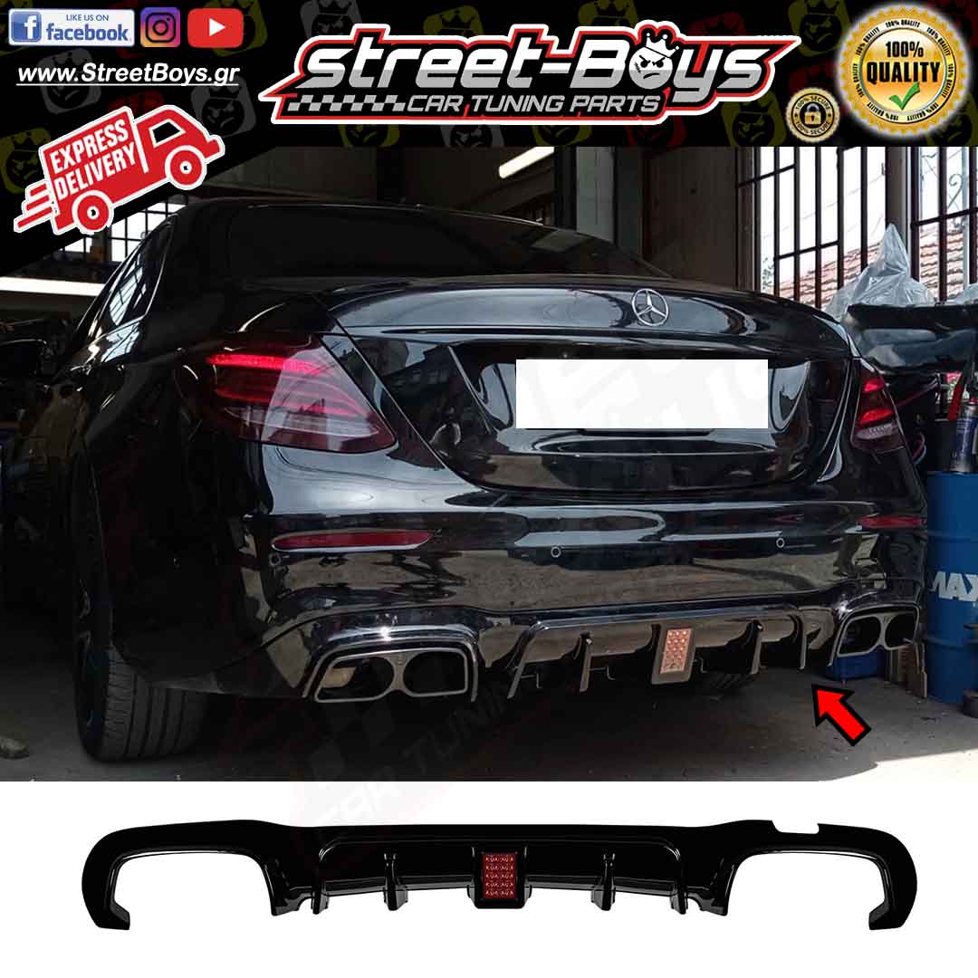 SPOILER [BRABUS TYPE] ΔΙΑΧΥΤΗΣ ΠΙΣΩ ΠΡΟΦΥΛΑΚΤΗΡΑ MERCEDES BENZ W213 AMG ...