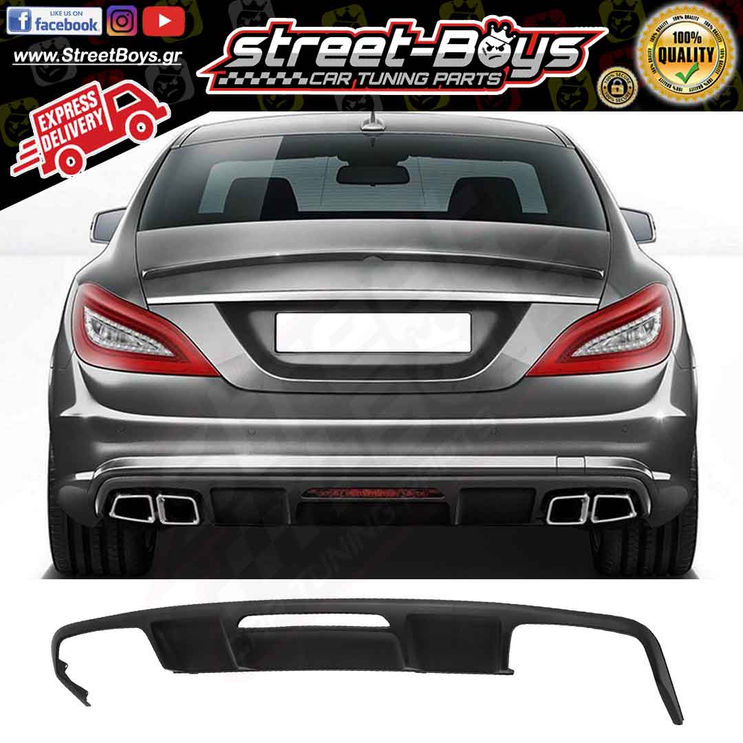 SPOILER [CLS63 TYPE] ΔΙΑΧΥΤΗΣ ΠΙΣΩ ΠΡΟΦΥΛΑΚΤΗΡΑ MERCEDES BENZ CLS W218 ...